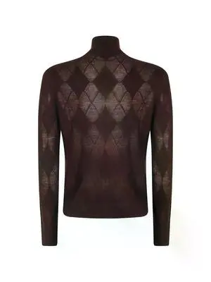 BALLANTYNE Argyle Knit Sweater