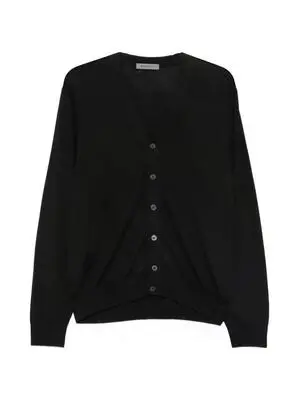 Corneliani Button-up V-neck Cardigan - Black
