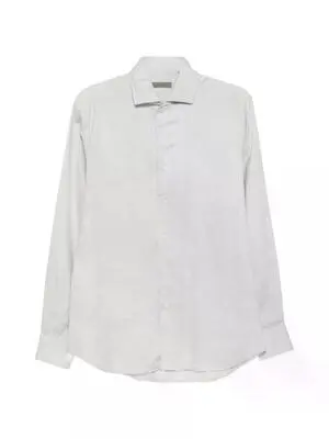 Corneliani Button-down Long-sleeved Shirt - Grey