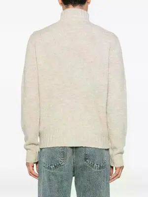 Corneliani Cable-knit Zip-up Sweater