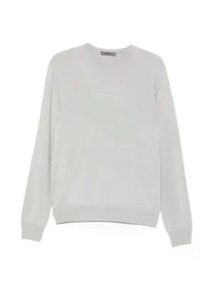 Corneliani Fine-knit Crew-neck Sweater - Grey