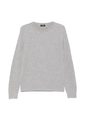 CENERE GB Ribbed-knit Crew-neck Sweater - Grey