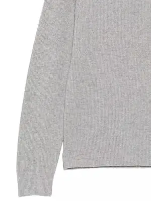 CENERE GB Ribbed-knit Crew-neck Sweater