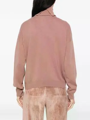 Peserico Argyle-knit Roll-neck Sweater