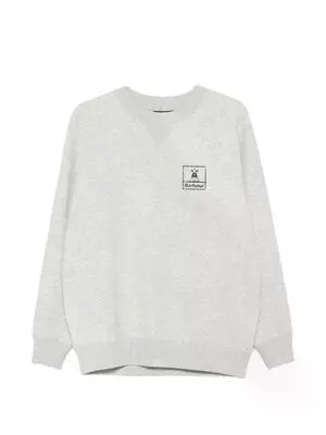 Barbour Logo-print Raglan-sleeve Sweater