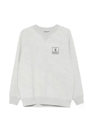 Barbour Logo-print Raglan-sleeve Sweater - Grey