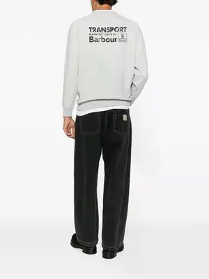 Barbour Logo-print Raglan-sleeve Sweater