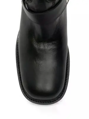 GISEL B Harness-detail Leather Boots
