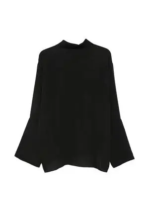 ALAINPAUL Bell-sleeve Polo Top