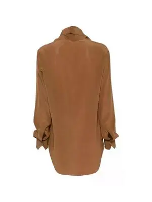 PETAR PETROV Pussy-bow Silk Blouse