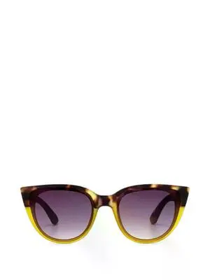 OKKIA Silvia Cat-eye Frame Sunglasses - Brown