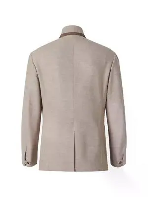 Canali High-neck Patch-pocket Jacket