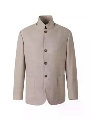 Canali High-neck Patch-pocket Jacket