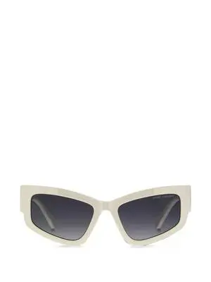 Marc Jacobs Logo-arm Geometric-frame Sunglasses
