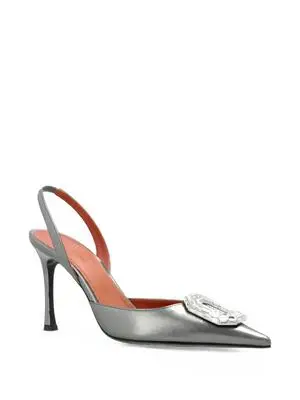 Amina Muaddi Camelia Crystal-embellished Pumps