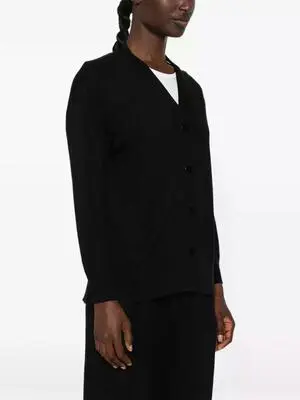 PUROTATTO V-neck Cardigan - Black