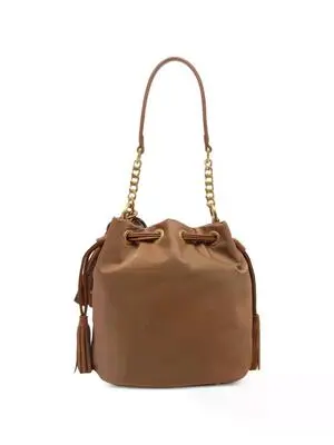 LA CARRIE Dark Wave Bucket Bag - Brown