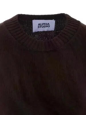 Alpha Studio Crew-neck Long-sleeve Sweater