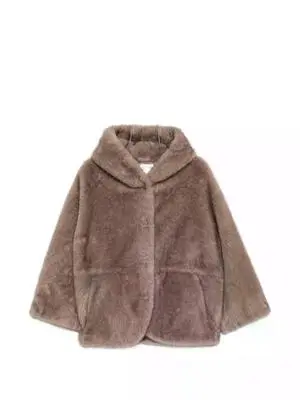 CENERE GB Hooded Faux-fur Coat