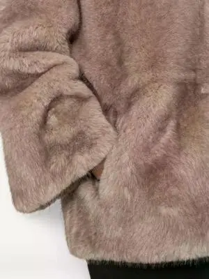 CENERE GB Hooded Faux-fur Coat