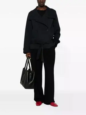 SAMSOE SAMSOE Sabianca Double-breasted Belted Jacket - Black