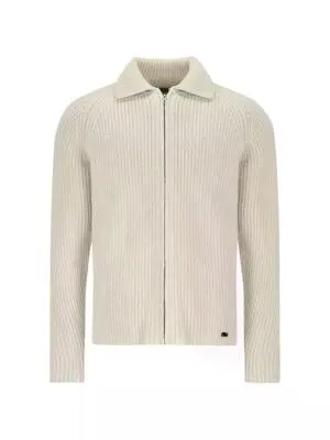 MASSIMO OSTI STUDIO Ribbed-knit Raglan-sleeve Sweater - Neutrals