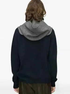 MAISON MARGIELA Check-pattern Toggle-fastening Scarf