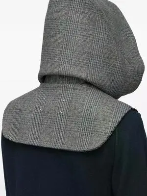 MAISON MARGIELA Check-pattern Toggle-fastening Scarf