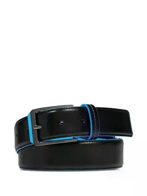 PIQUADRO Prong-buckle Leather Belt - Black