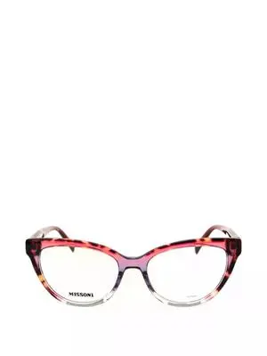 Missoni Tortoiseshell-effect Cat-eye Glasses - Pink