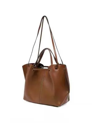 Max Mara Contrast-stitching Tote Bag