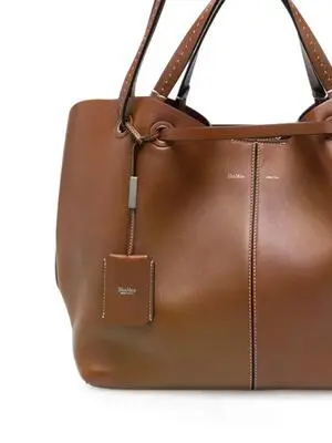 Max Mara Contrast-stitching Tote Bag