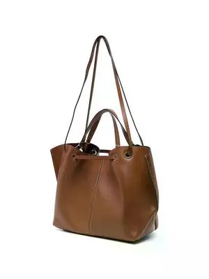 Max Mara Contrast-stitching Tote Bag