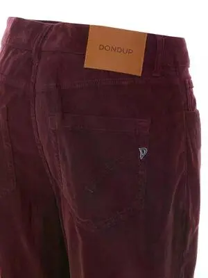 DONDUP Corduroy Button-front Trousers - Red