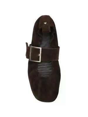 ALOHAS Sarea Buckle-strap Ballet Flats - Brown