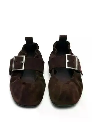 ALOHAS Sarea Buckle-strap Ballet Flats - Brown