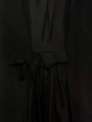 LANVIN Bow-detail Pleated Midi Dress