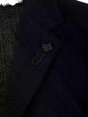 LARDINI Herringbone-knit Virgin Wool Jacket