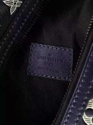 LOUIS VUITTON Duo Sling Bag Monogram Shadow Leather Crossbody Bag
