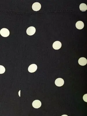 FRANCOISE PINTON - PARIS Polka-dot Flared Trousers