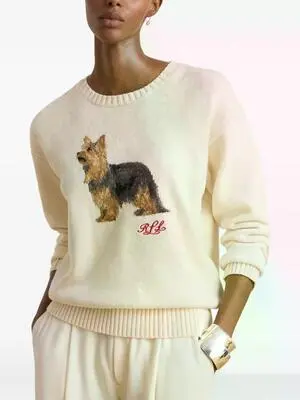 Ralph Lauren Dog-intarsia Cotton Sweater