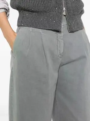 Peserico Pleated Straight-leg Jeans