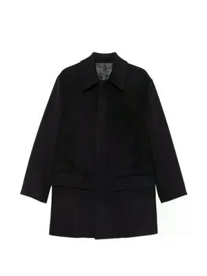LARDINI Peggy Concealed-front Virgin Wool Coat