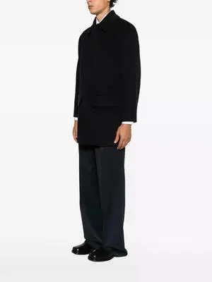 LARDINI Peggy Concealed-front Virgin Wool Coat