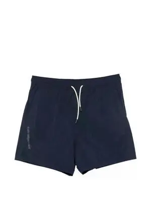 ECOALF Logo-patch Drawstring Swim Shorts - Blue