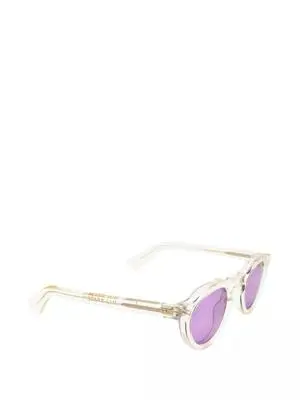 LESCA X Mia Burton Crown Panto Geometric-frame Sunglasses - Purple