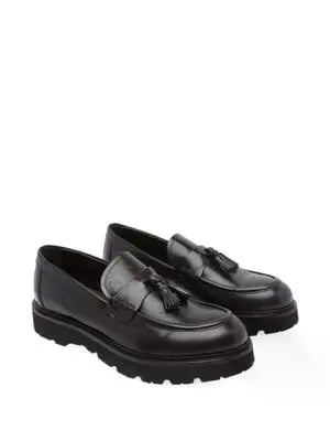 PAWELK'S Tassel-detail Leather Loafers