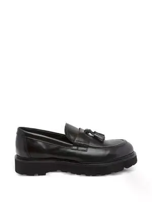 PAWELK'S Tassel-detail Leather Loafers - Brown
