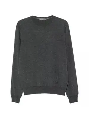 Corneliani Crew-neck Long-sleeve Sweater - Grey