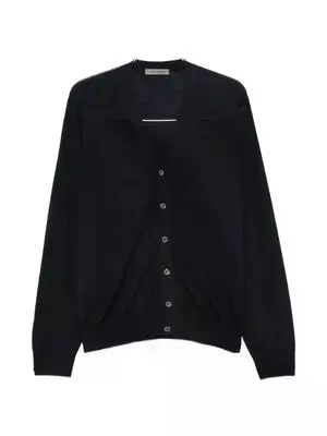Corneliani V-neck Button-up Cardigan - Blue